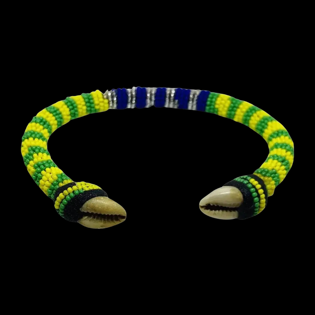 Lukumí Orula Ildé – Yemayá Bracelet with Cowrie Shells